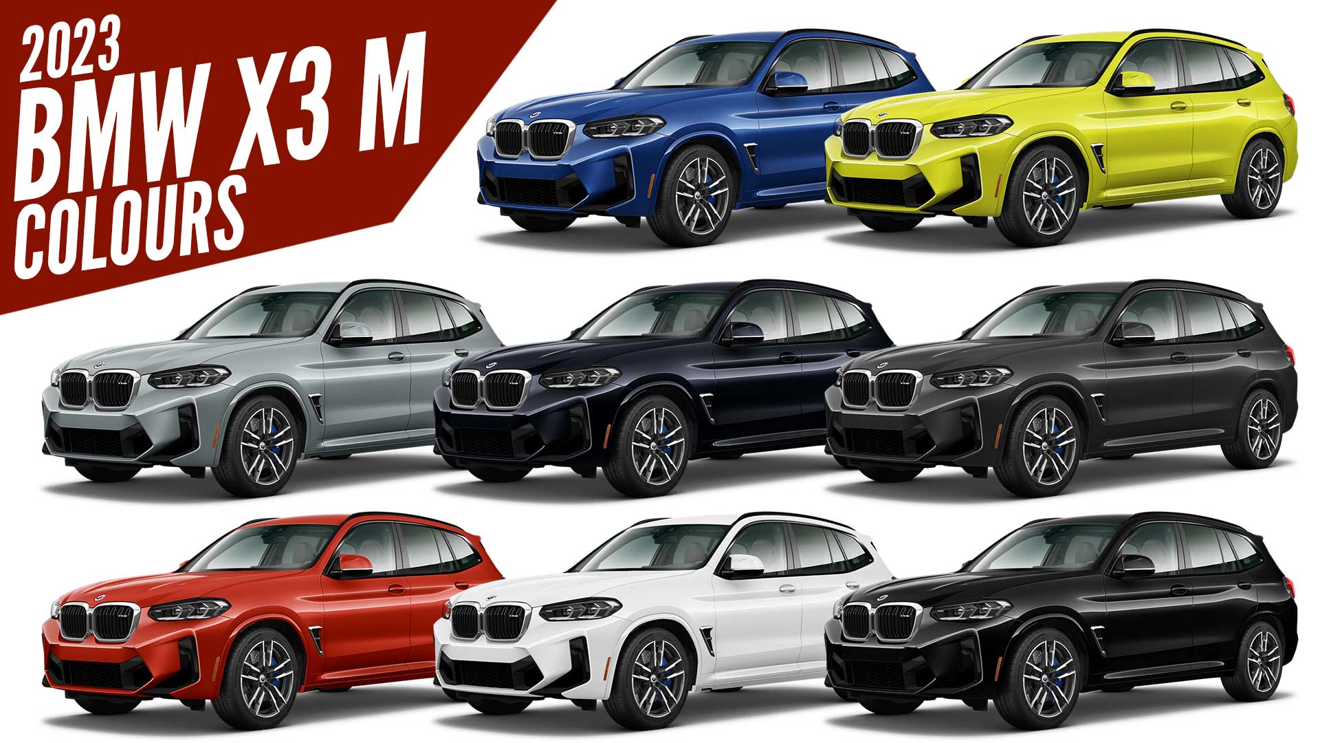 2023 BMW X3 M All Color Options Images AUTOBICS 2023 BMW X3 M All Color Options Images AUTOBICS
