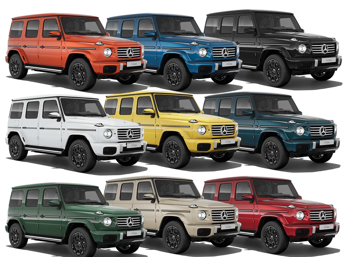 Mercedes Benz G580 Color Options Express Your Personality AUTOBICS